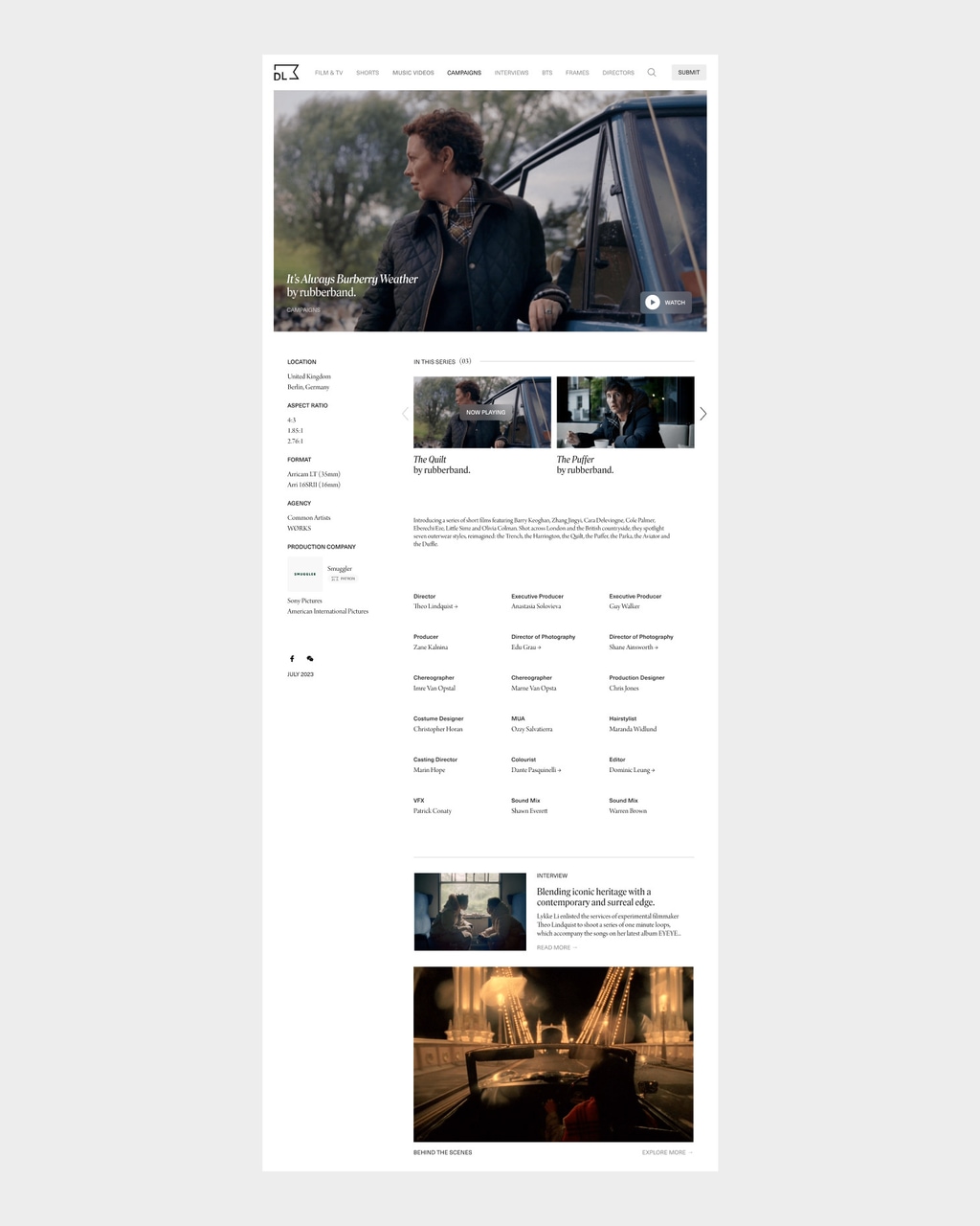 DIRECTOR'S LIBRARY Editorial Platform — WØRKS